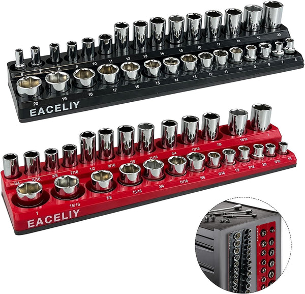 2Pcs 3/8" Magnetic Socket Organizer Set – EACELIY